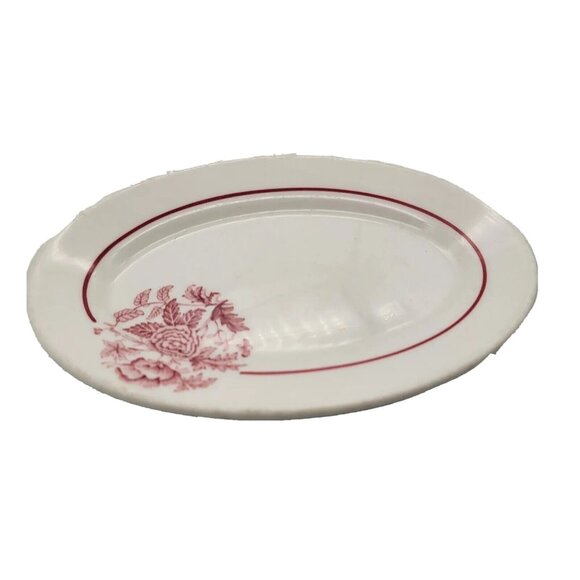 Walker | Dining | Walker Restaurant Ware Vitrified China Red Roses 7 ...
